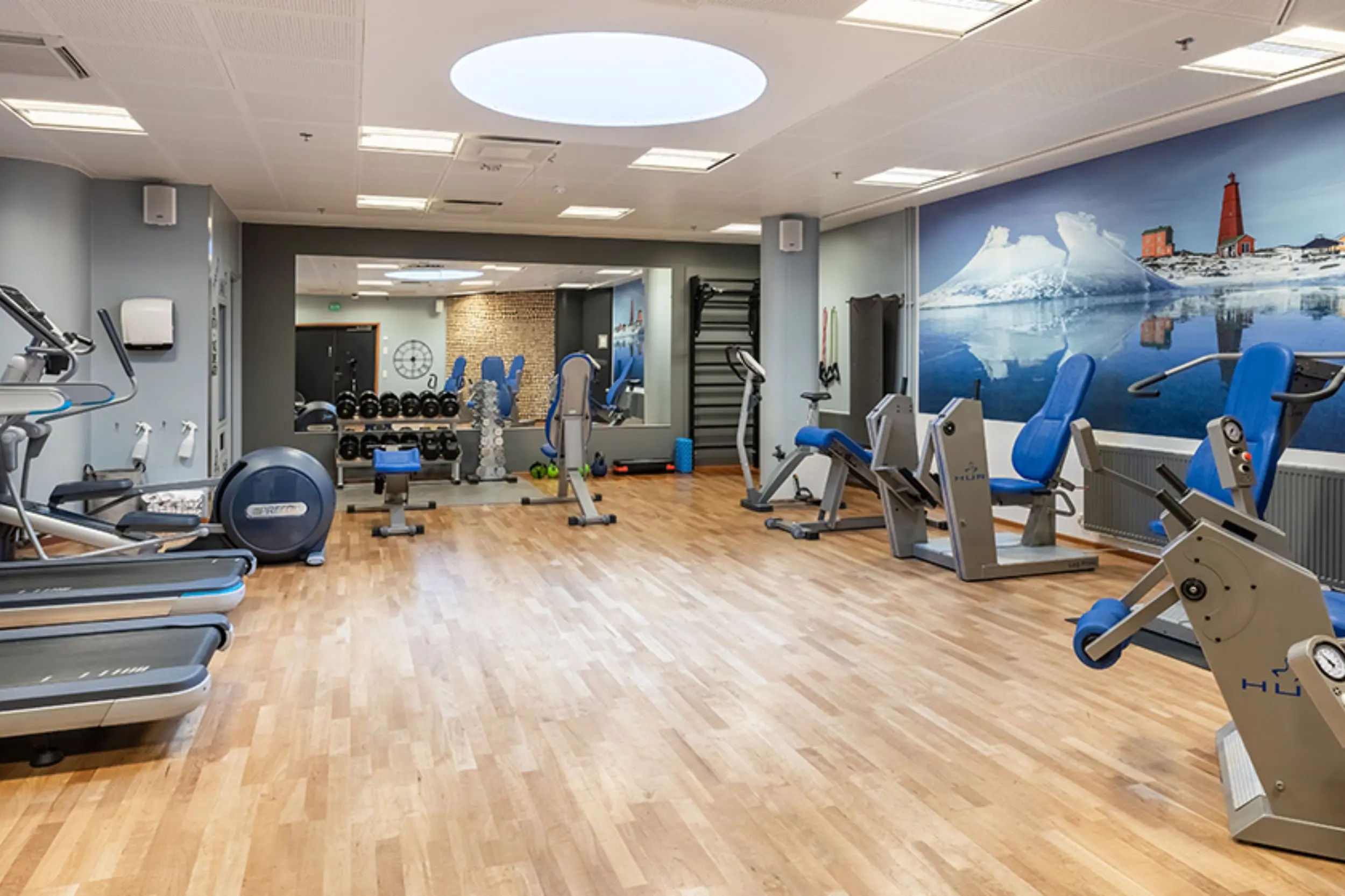 Vaakuna's versatile gym is open around the clock - sokoshotels.fi