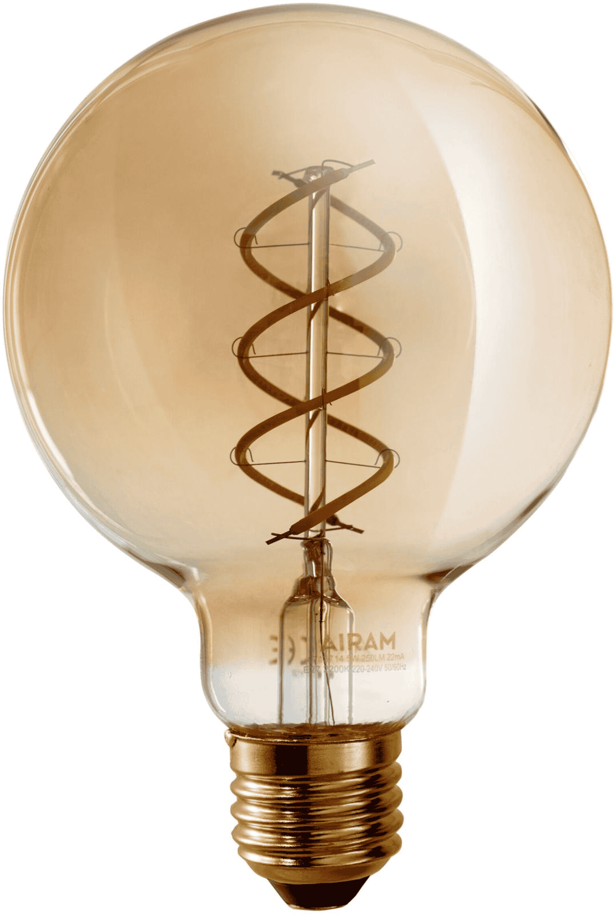 Airam led decor fullglass G95 822 400lm E27 himmennettävä, amber ...