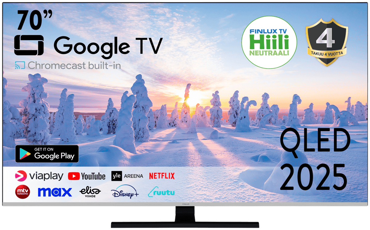 Finlux 70" 4K UHD Android QLED Smart TV 70G10.2GCMB | Prisma.fi ...