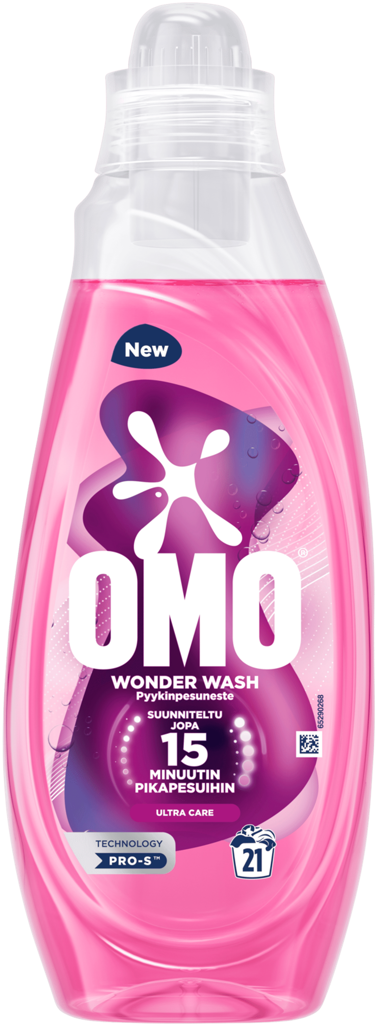 Omo Wonder Wash Ultra Care pyykinpesuneste pikapesuohjelmille 840 ml 21 ...