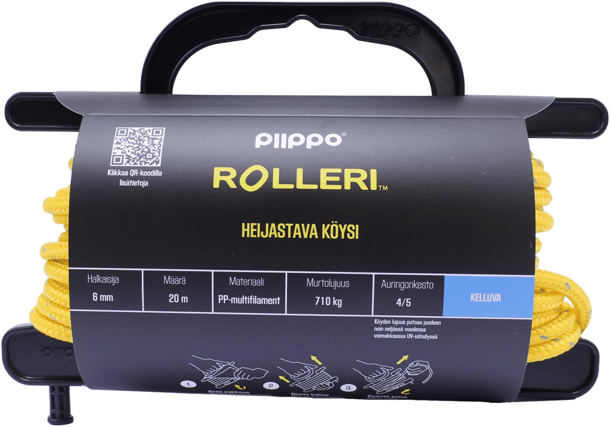 Piippo Rolleri heijastava yleisköysi 6mm x 20m | Prisma.fi-verkkokauppa