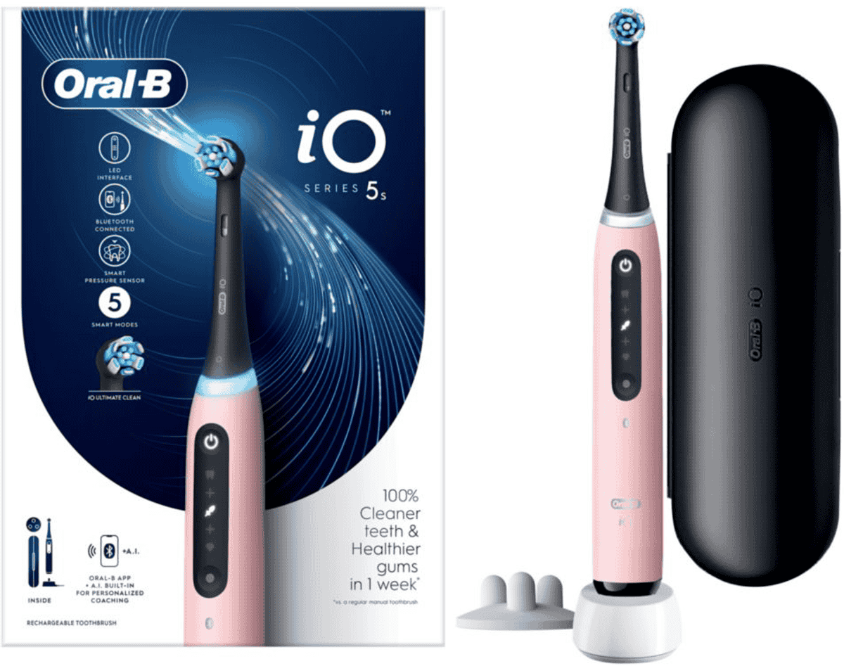 Oral-B iO5 Blush Pink Sähköhammasharja | Prisma.fi-verkkokauppa