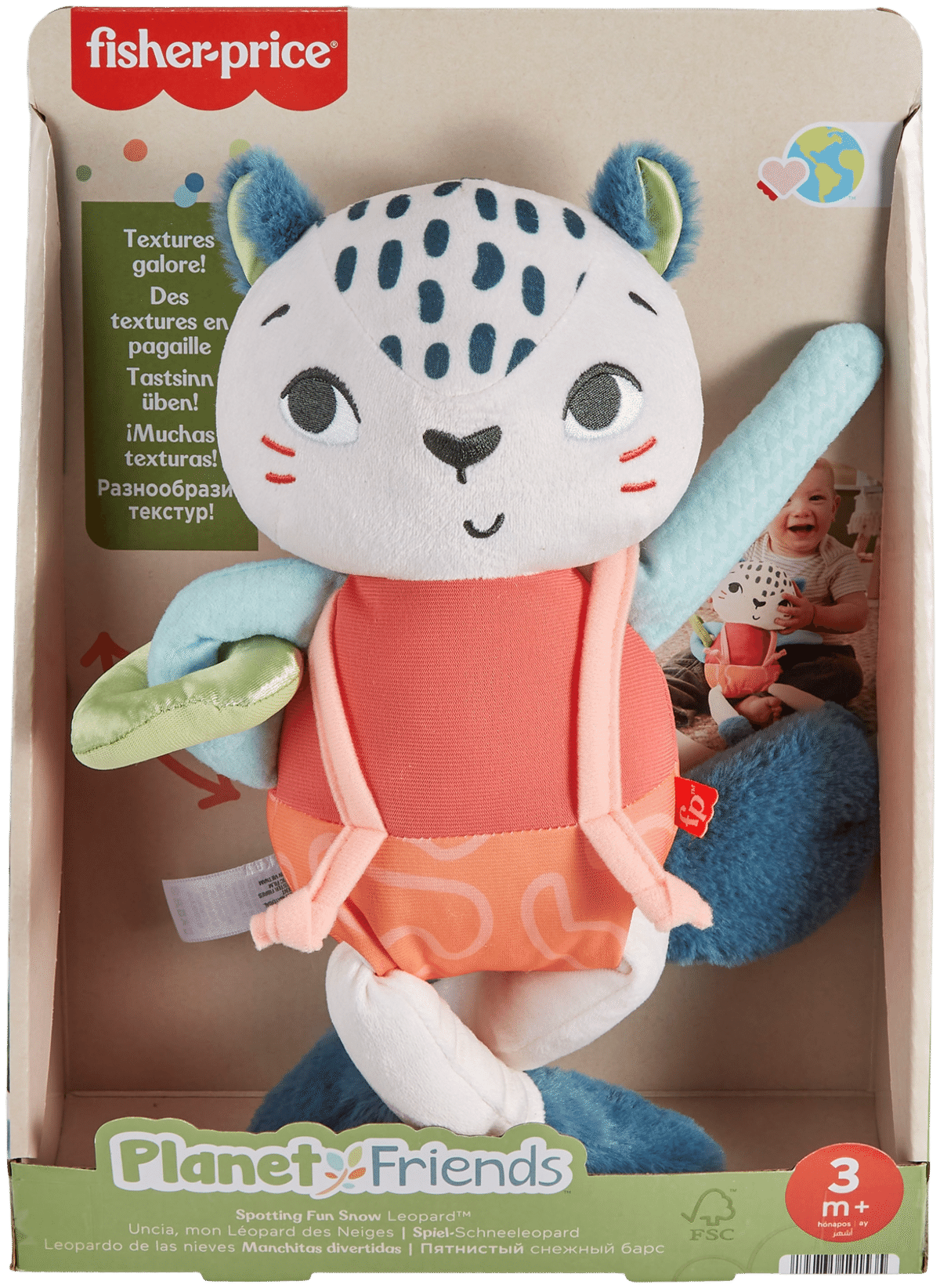 Fisher-Price Spotting Fun -pehmolelu lumileopardi | Prisma.fi-verkkokauppa