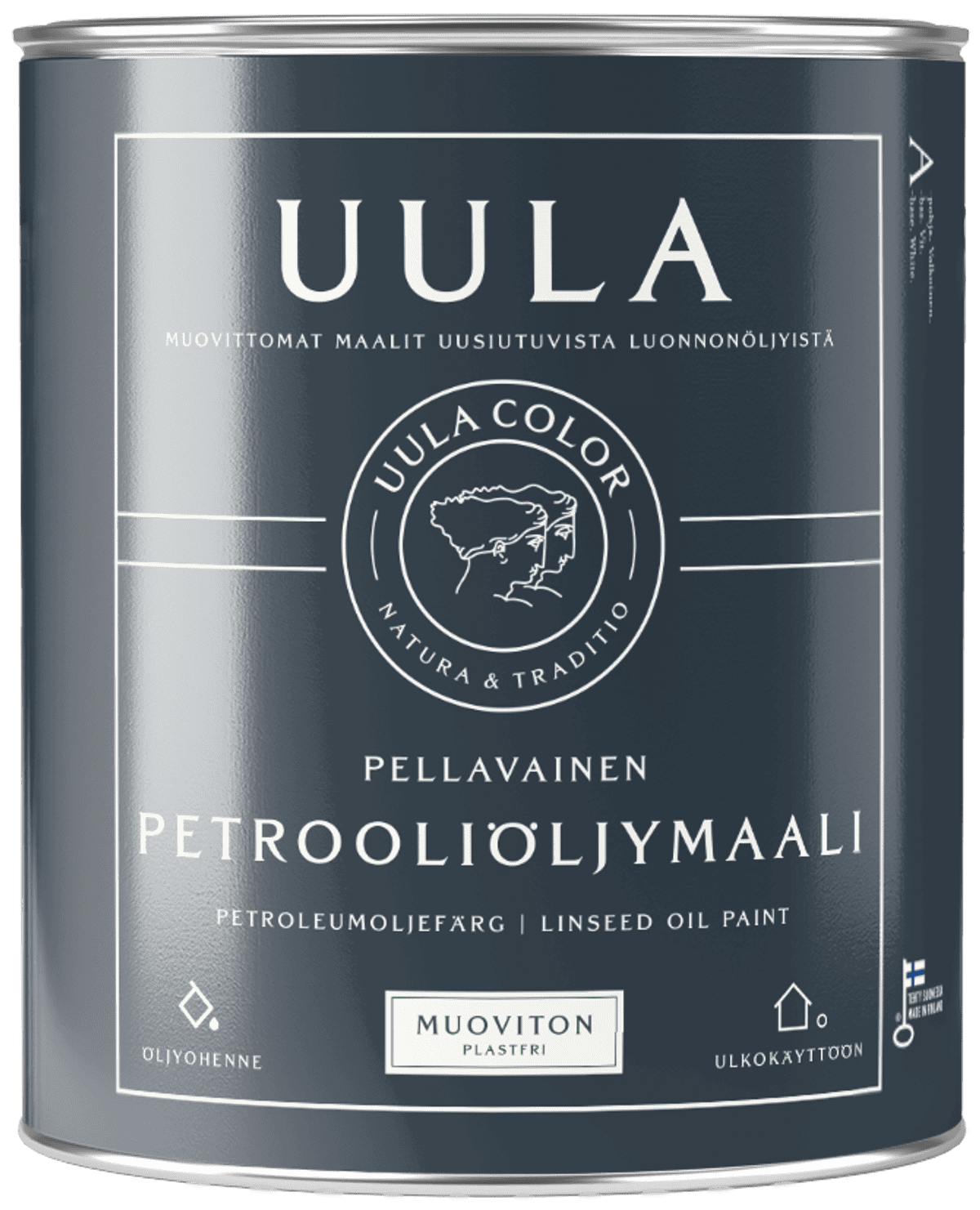 Uula petrooliöljymaali 0,9 l 00 valkoinen sävytettävissä puolihimmeä ...