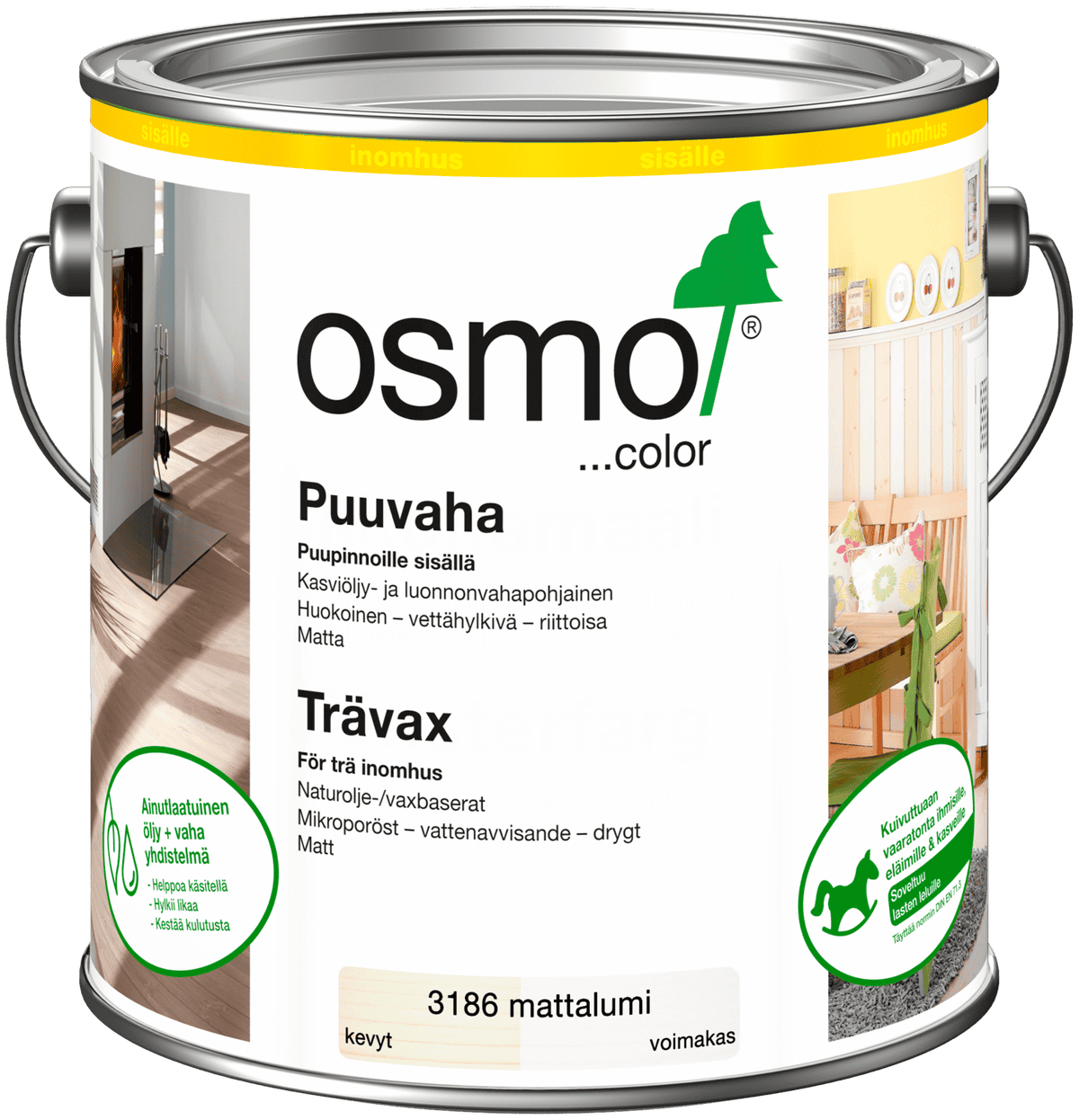 Osmo Color puuvaha 3186 mattalumi 2,5l | Prisma.fi-verkkokauppa