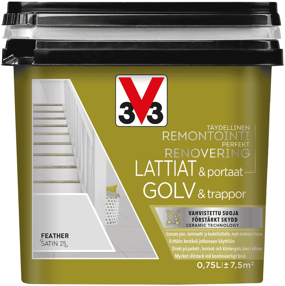 V33 Remontointimaali lattiat ja portaat 750ml Feather | Prisma.fi ...