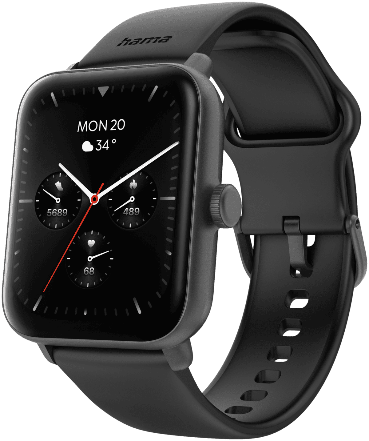 Hama Smart Watch 6010 älykello, GPS, TFT 1.65", IP68, musta | Prisma.fi ...