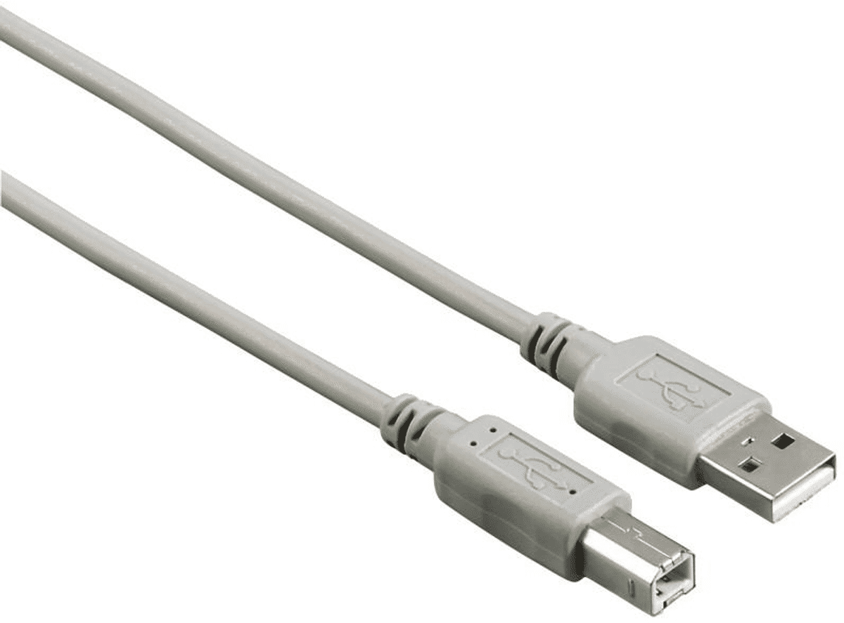 Hama USB-kaapeli, USB-A uros - USB-B uros, USB 2.0, 480 Mbit/s, 1,5 m ...
