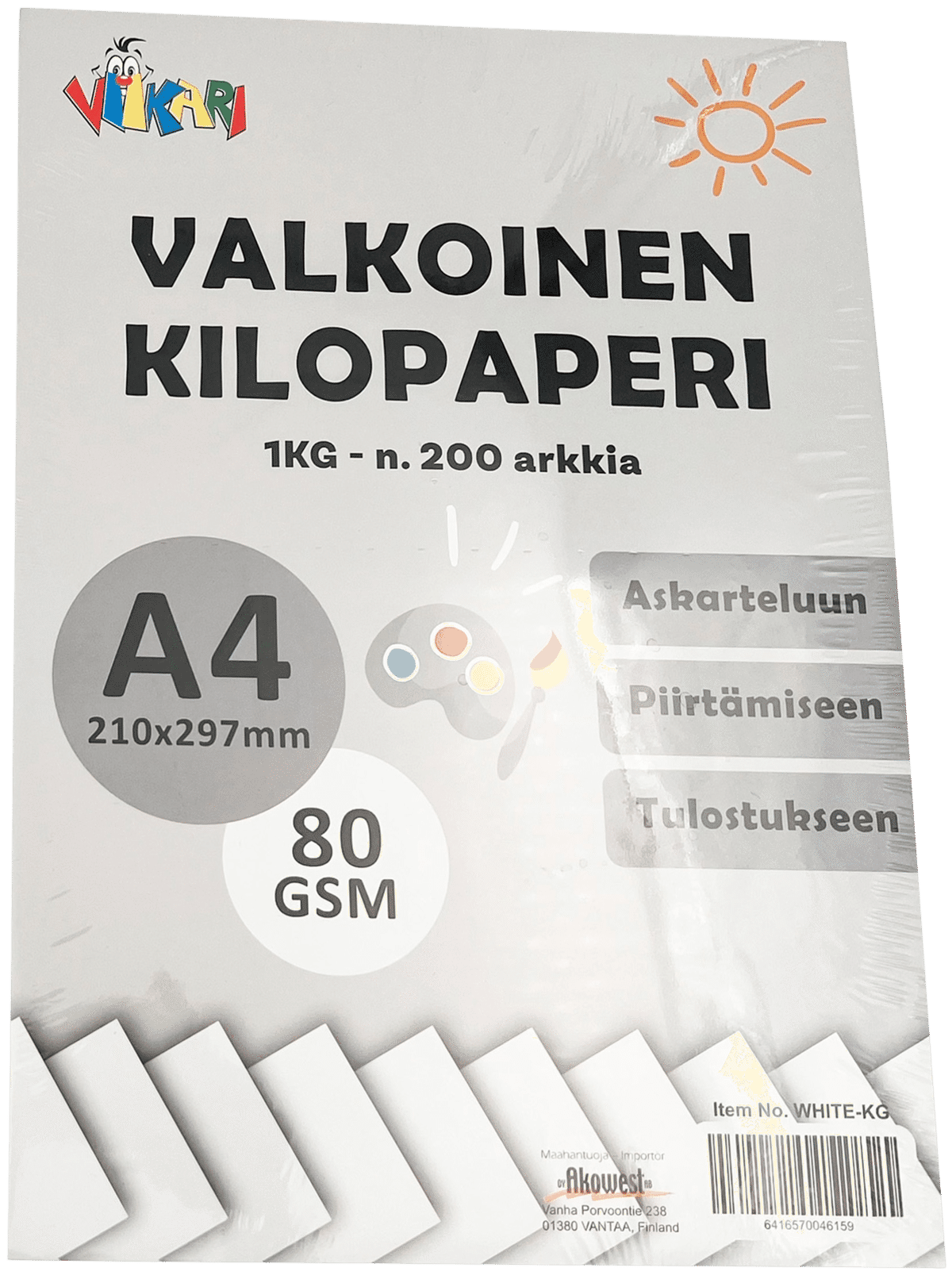 Valkoinen kilopaperi A4, 1 kg, n. 200 arkkia | Prisma.fi-verkkokauppa