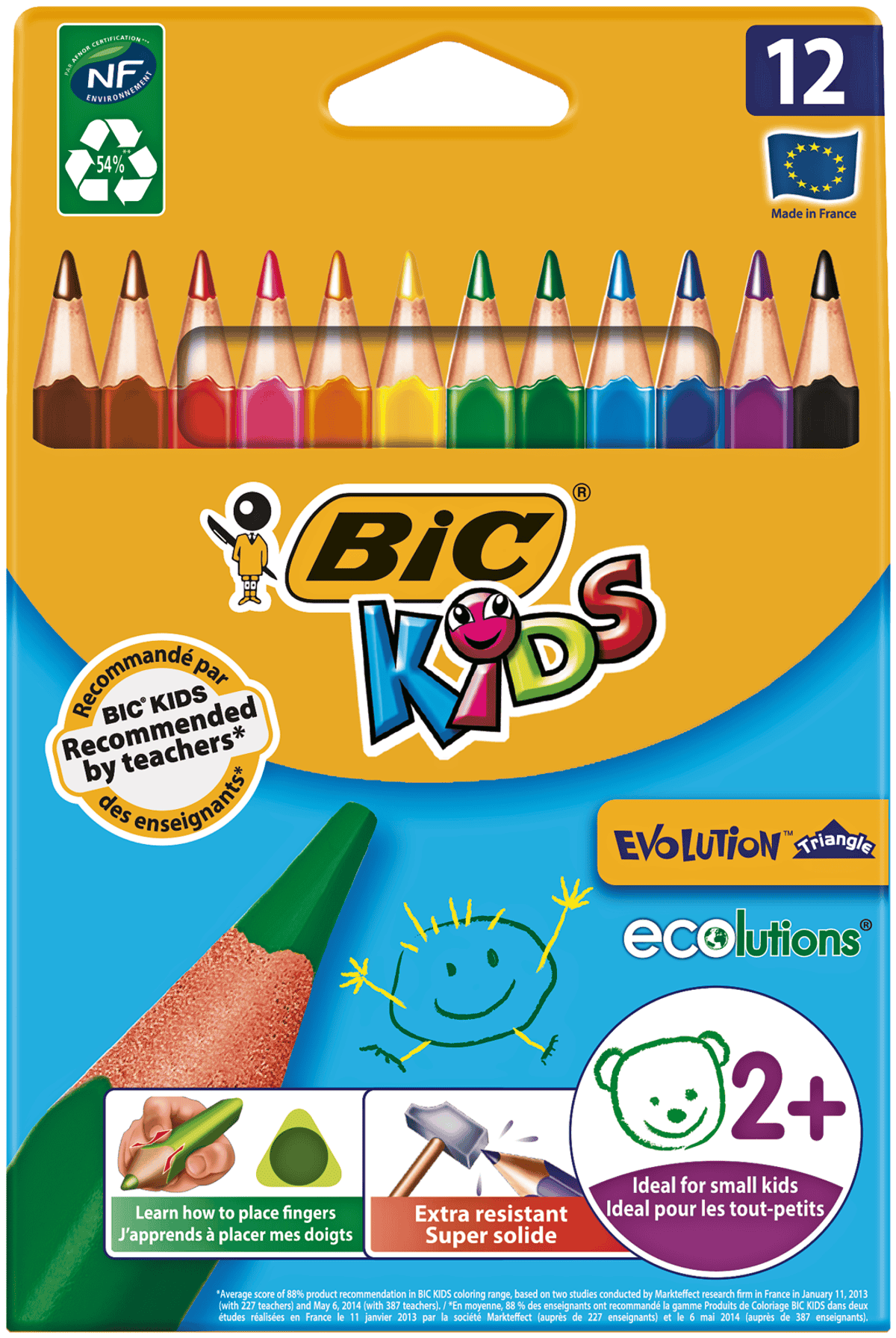 BIC Kids kolmiovärikynät 12kpl | Prisma.fi-verkkokauppa