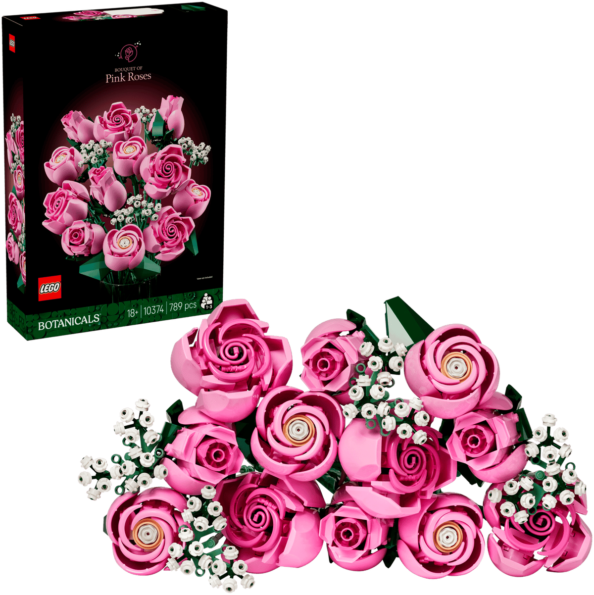 LEGO® Botanicals 10374 Vaaleanpunainen ruusukimppu | Prisma.fi-verkkokauppa