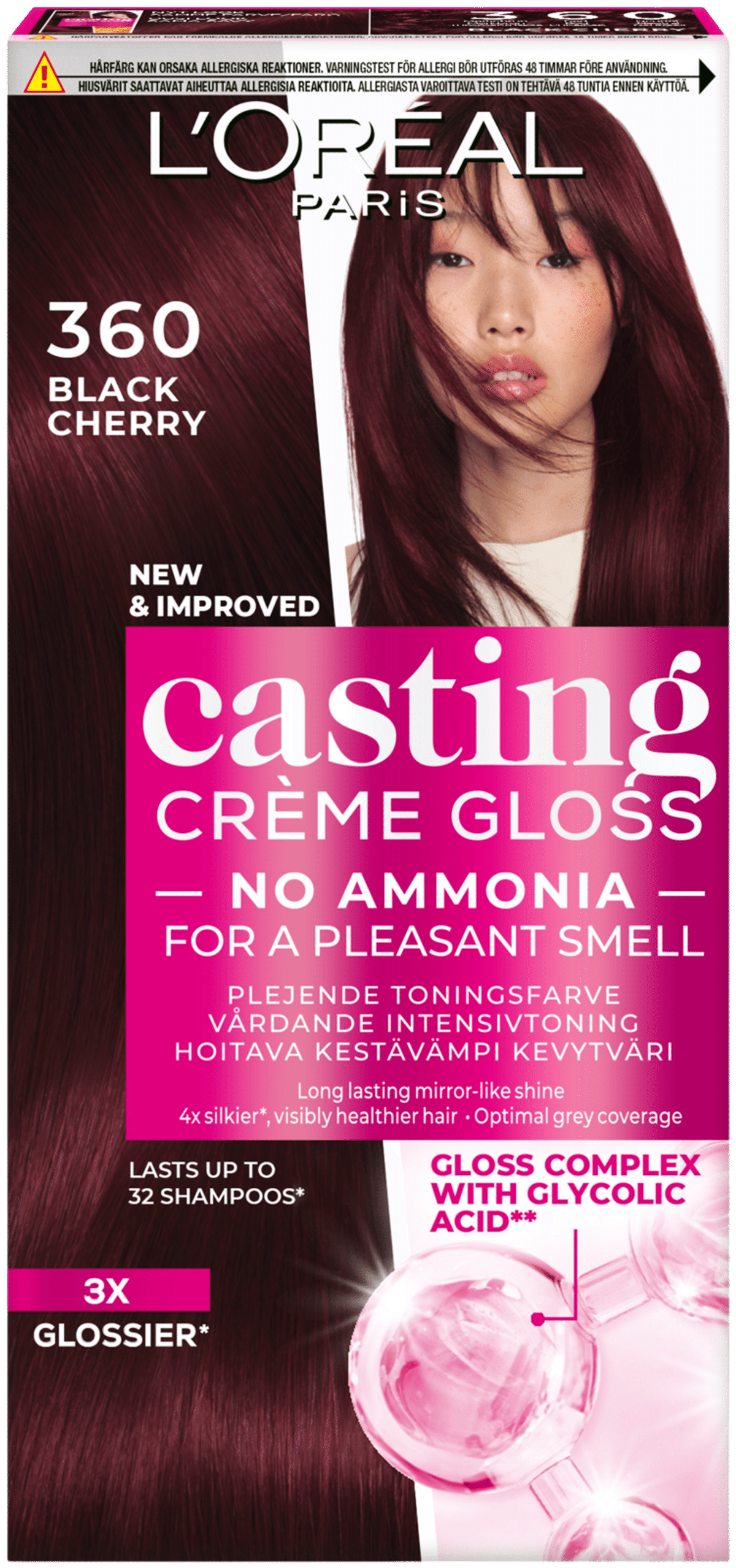 L'Oréal Paris Casting Crème Gloss 360 Black Cherry Tumma Mahonginruskea ...