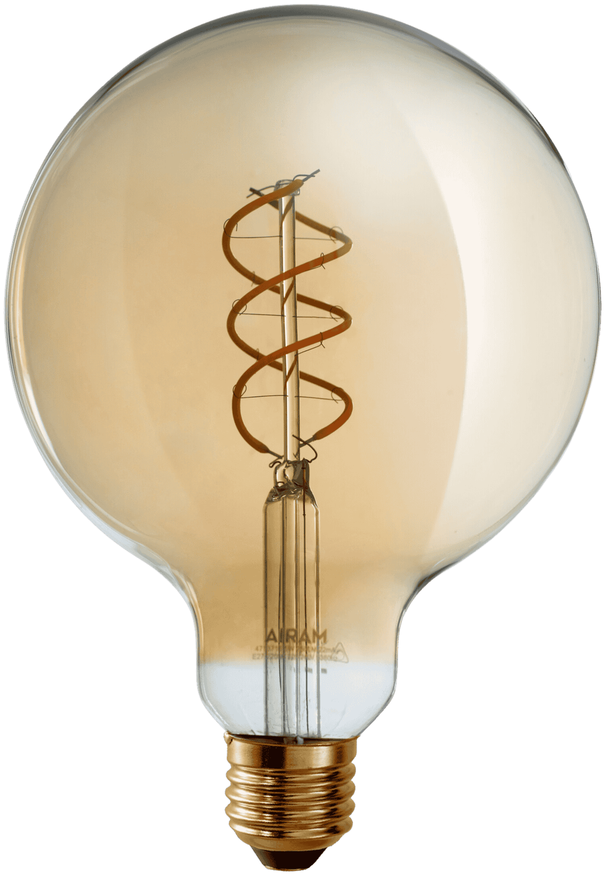 Airam Led Decor fullglass DIM Amber G125 4,9W E27 2200K 400lm 15 000h ...