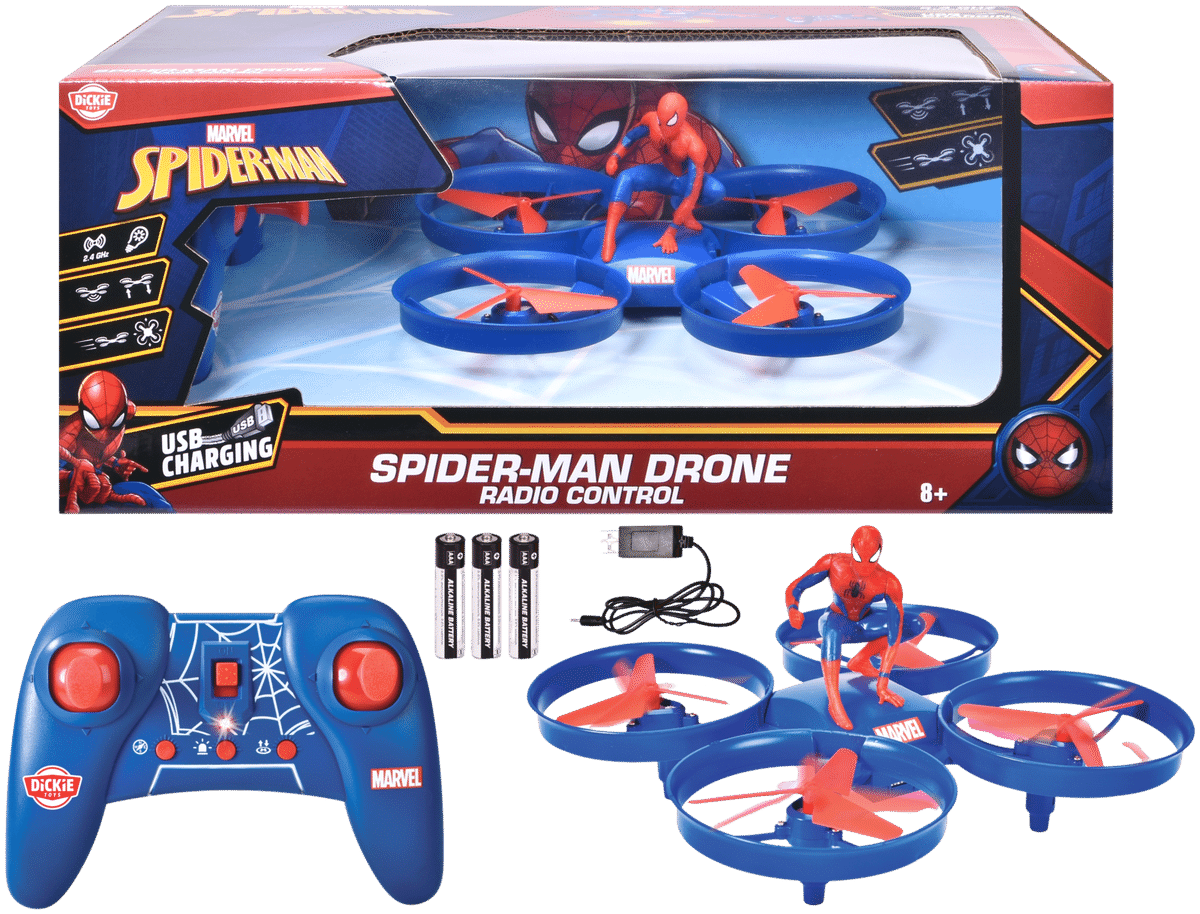 Dickie Toys RC Spider-Man Drone, RTR, 2,4 GHz | Prisma.fi-verkkokauppa