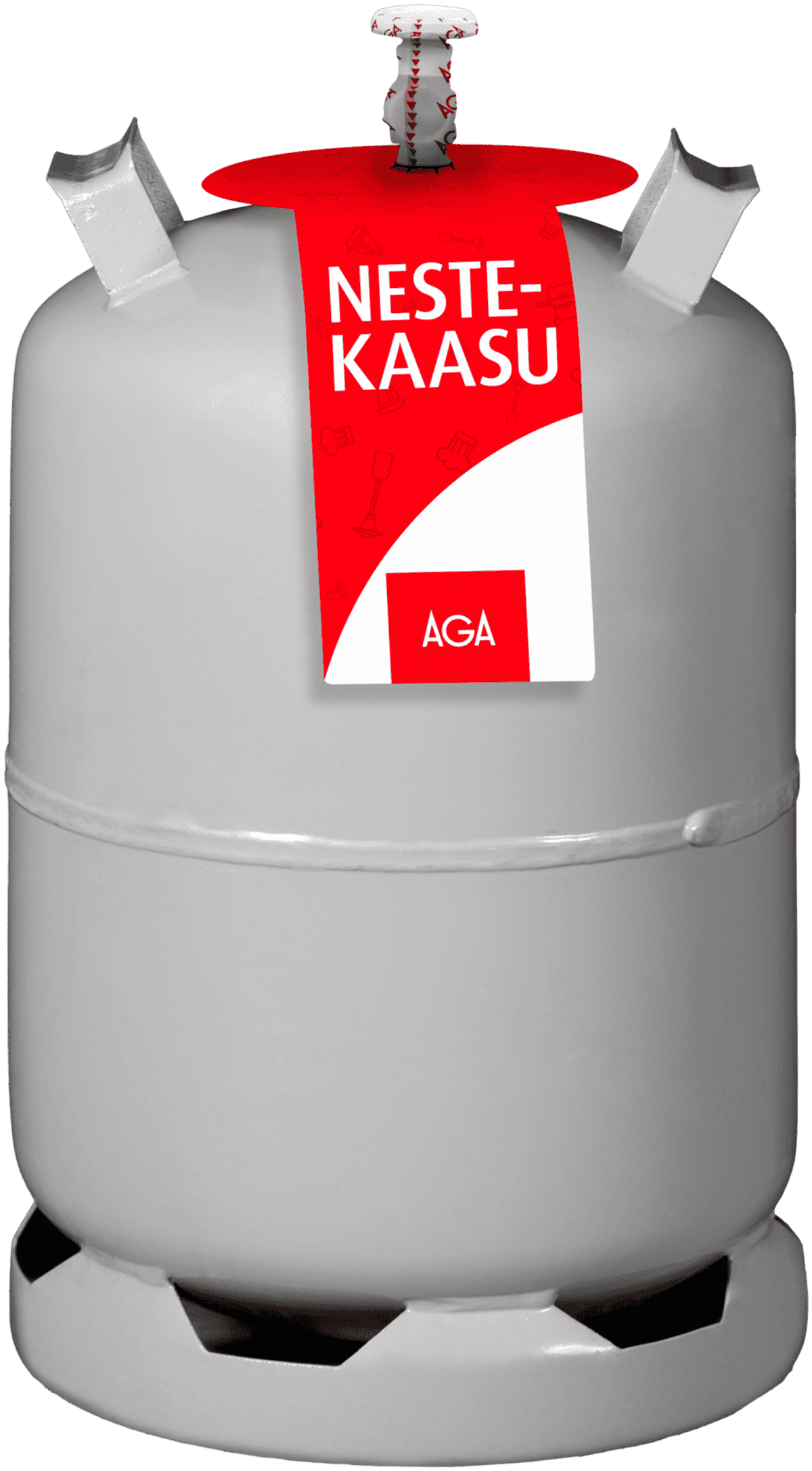 Aga 11kg nestekaasutäyttöpullo teräs, kierreventtiili, matala kaulus ...