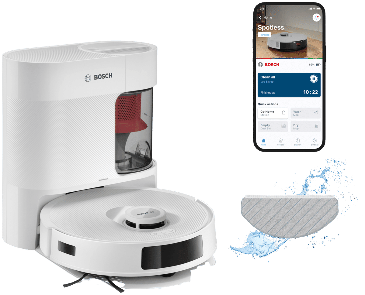 Bosch Spotless + robotti-imuri BCRD1W | Prisma.fi-verkkokauppa
