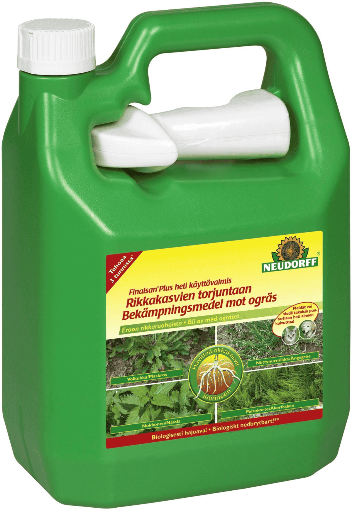 Neudorff Finalsan Plus RTU Rikkakasvien torjunta-aine 3 L, käyttövalmis ...