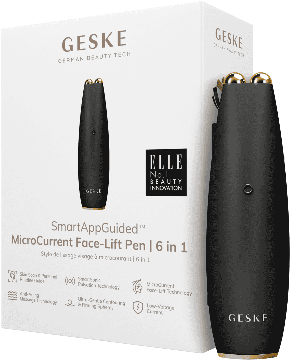 GESKE MicroCurrent Face-Lift Pen 6 in 1 Gray kasvojen hoitolaite ...