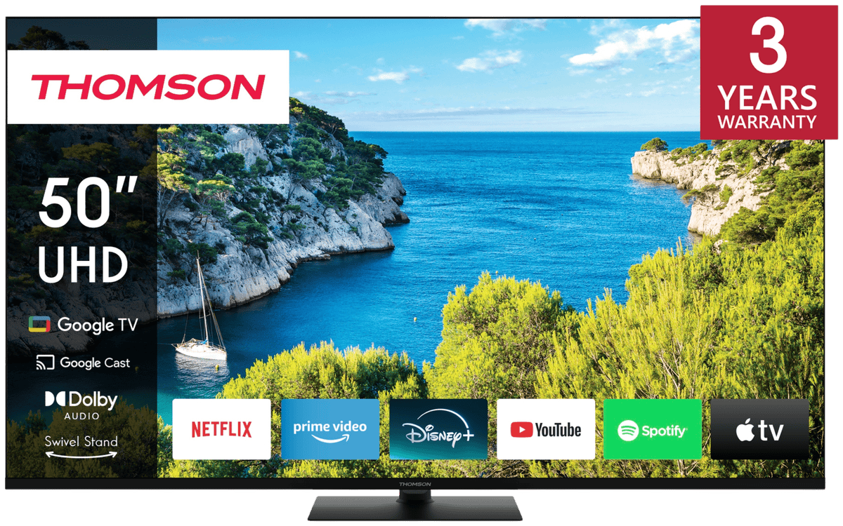 Thomson 50" 4K UHD Google TV 50UG5C14 | Prisma.fi-verkkokauppa