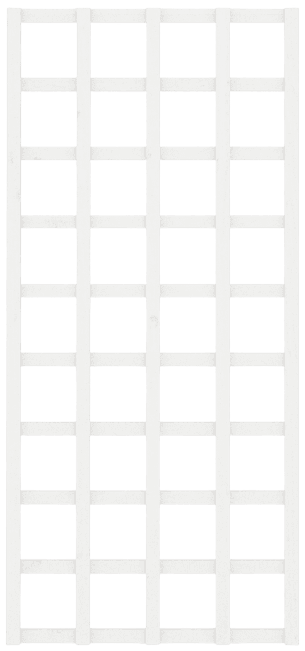 Ritilä/aitaelementti, valkoinen, 80x180cm, Materiaalivahvuus 15x38mm ...