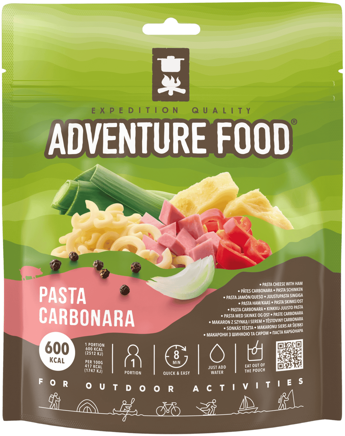 Adventure Food Pasta Carbonara, kinkku-juusto pasta, 600 kcal | Prisma ...