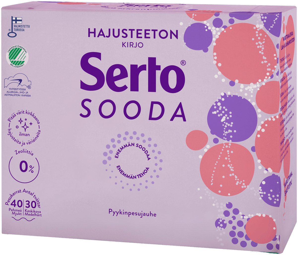 Serto Sooda Hajusteeton Kirjo pyykinpesujauhe 1,35 kg | Prisma.fi ...