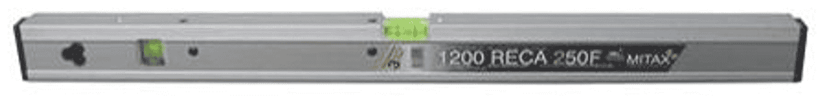 Mitax "laatoittajan" vesivaaka 1200F RECA 250 alumiiniprofiili 3 mm ...