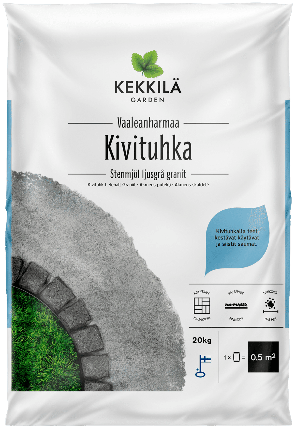 Kekkilä kivituhka vaaleanharmaa 20 kg | Prisma.fi-verkkokauppa