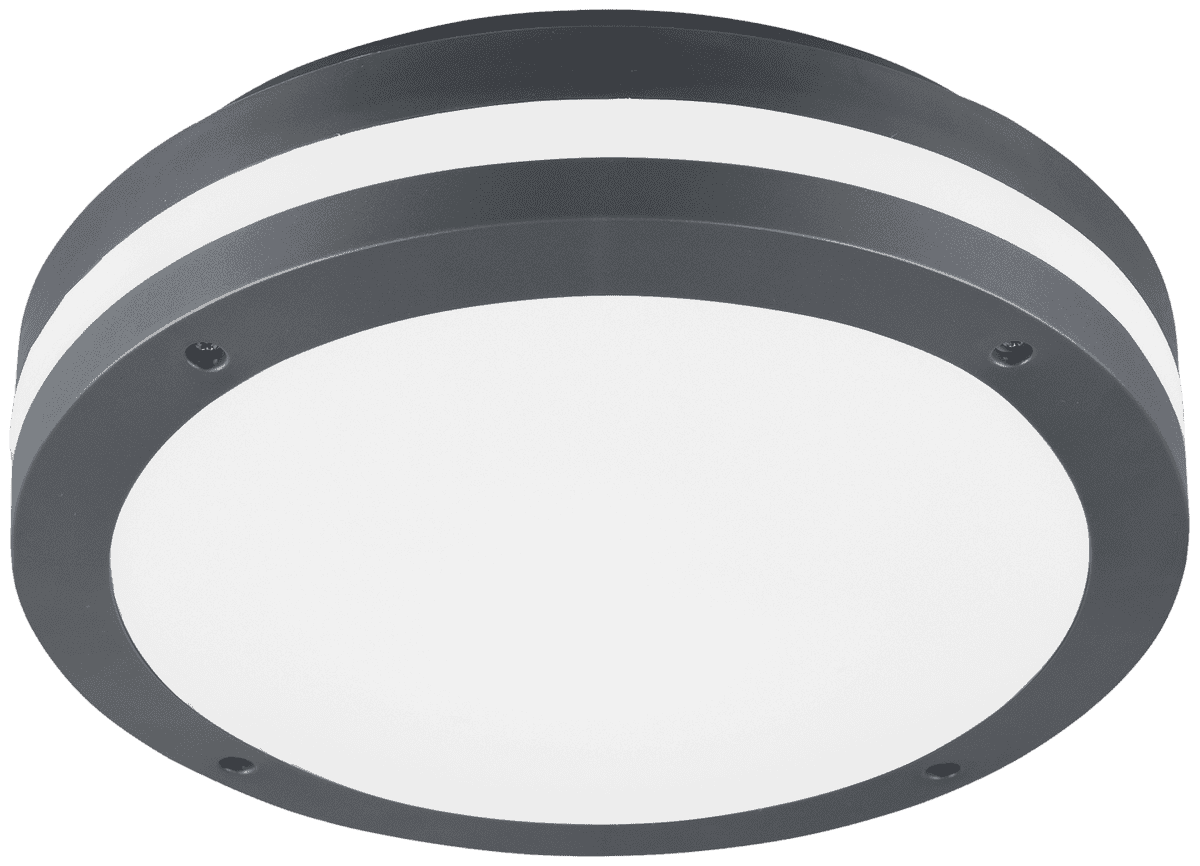 Trio ulkovalaisin Piave Antrasiitti liiketunnistemella 30 cm IP54 katto ...