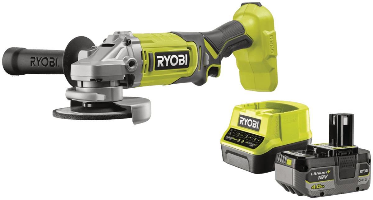 Ryobi 18V kulmahiomakone 125 mm (4,0 Ah) RAG18125-1C40S | Prisma.fi ...