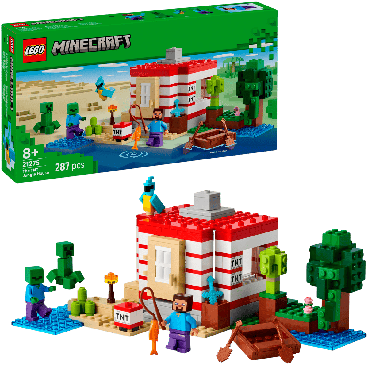 LEGO® Minecraft 21275 TNT-viidakkotalo | Prisma.fi-verkkokauppa