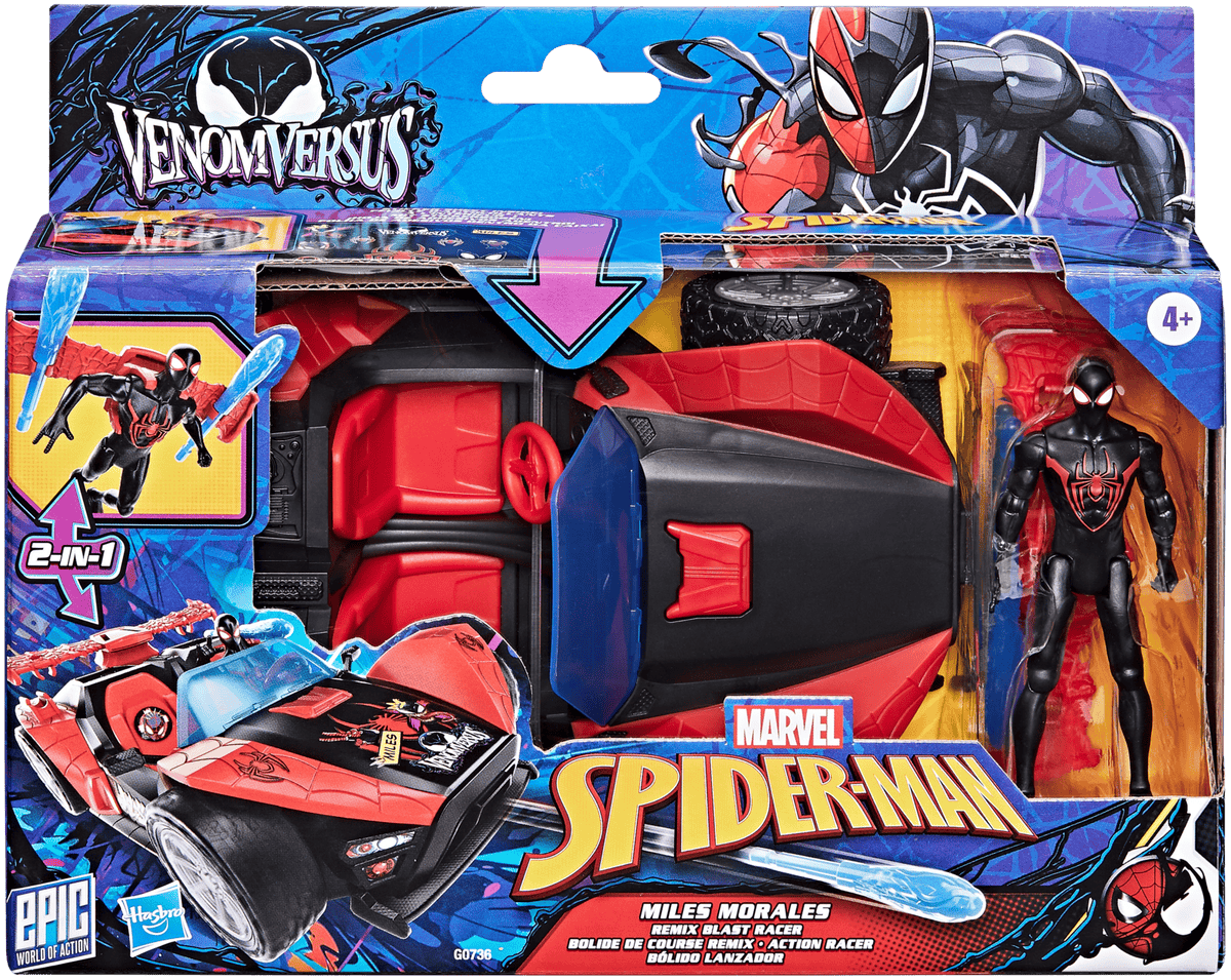 Spider-Man Leikkisetti Spider-auto ja Miles Morales 10cm | Prisma.fi ...