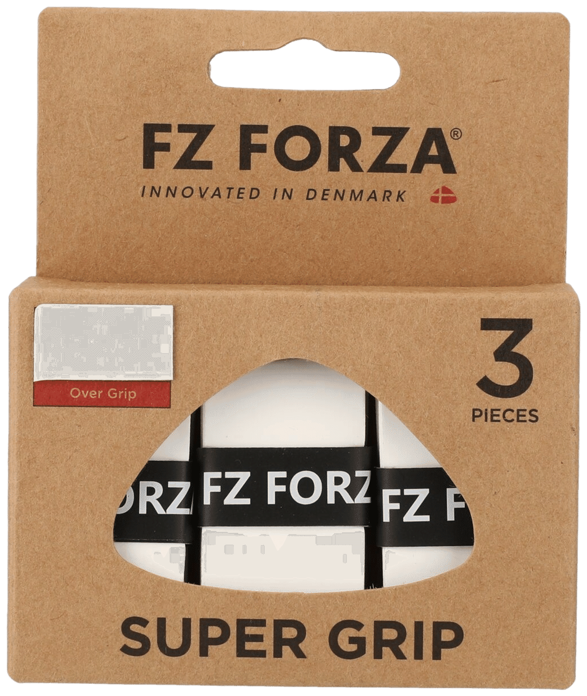 FZ Forza sulkapallomailan grippi Super Grip 3 kpl, overgrip, valkoinen ...