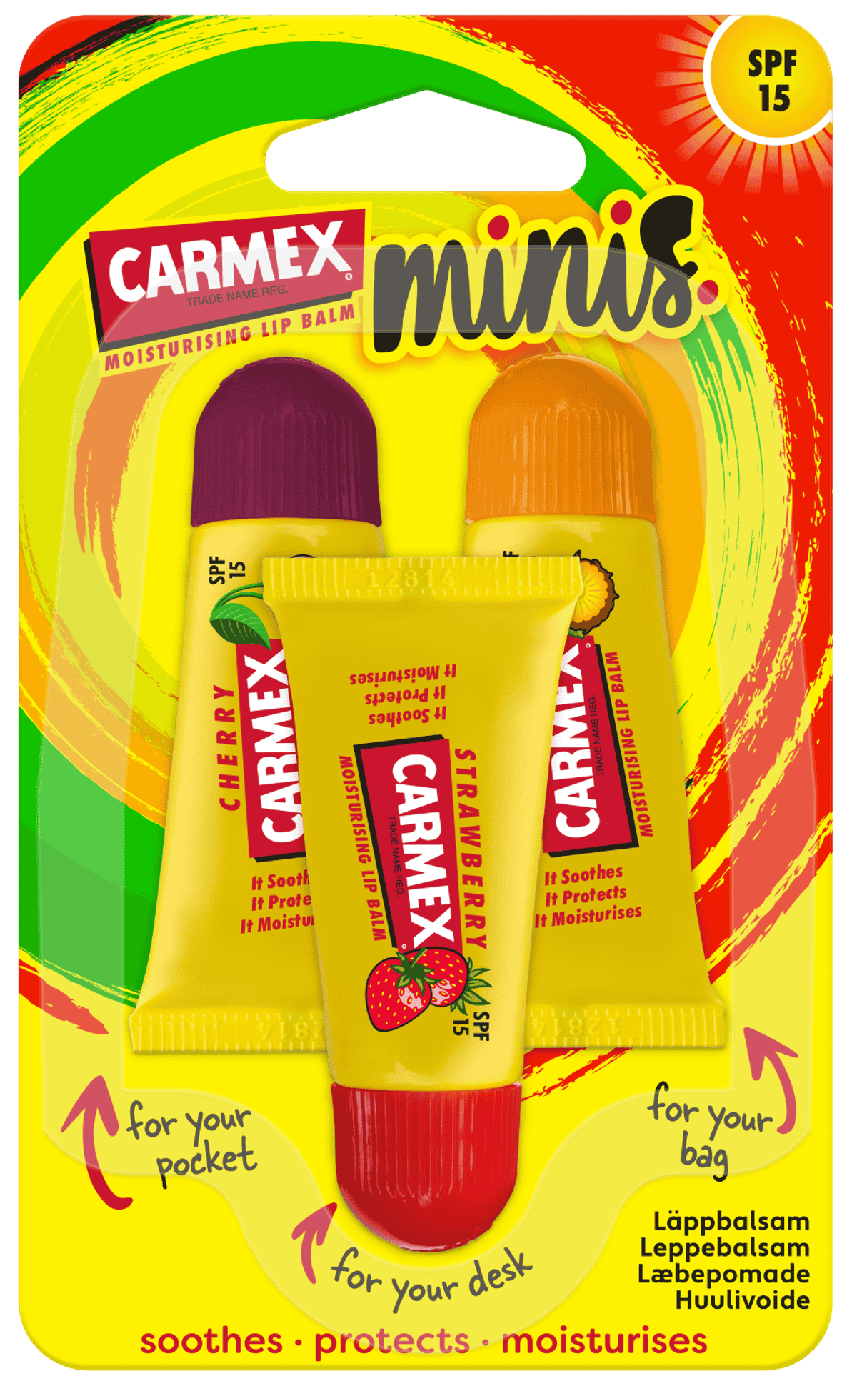 Carmex Mini Tubes huulivoidepuikot 3x5g | Prisma.fi-verkkokauppa