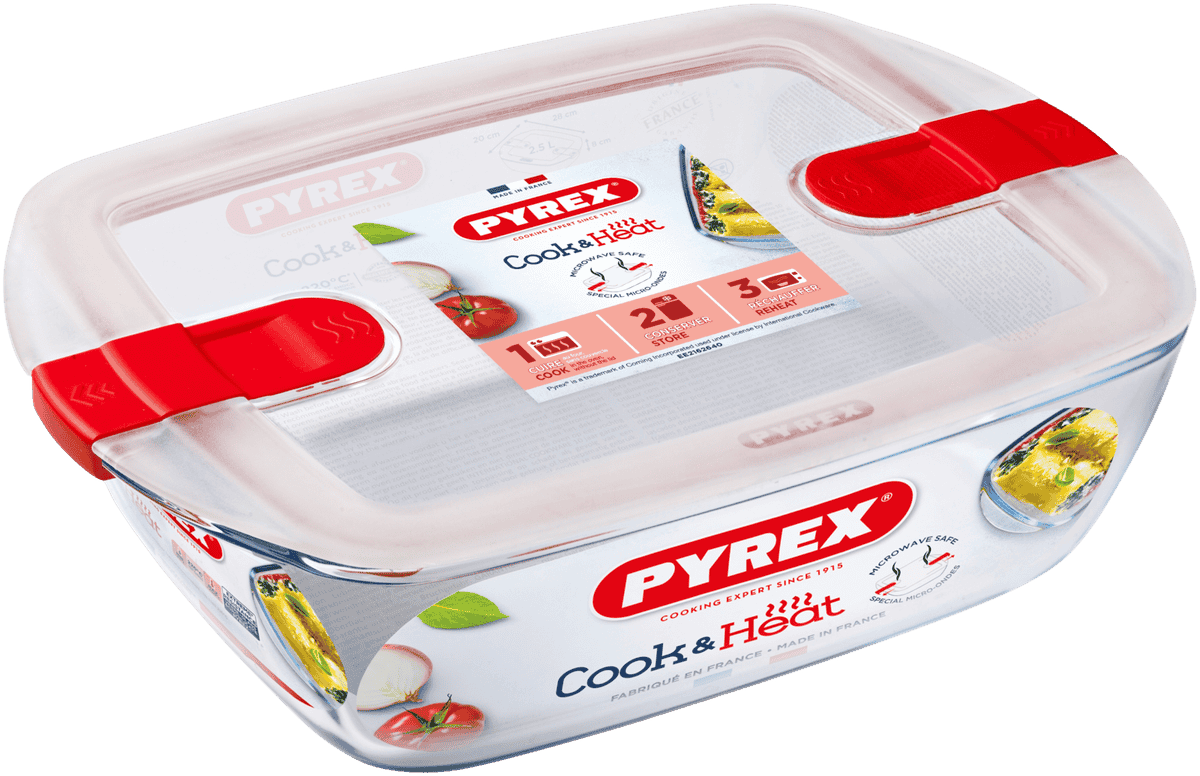 Pyrex Cook & Heat vuoka 1,1l kannella 23x15cm | Prisma.fi-verkkokauppa