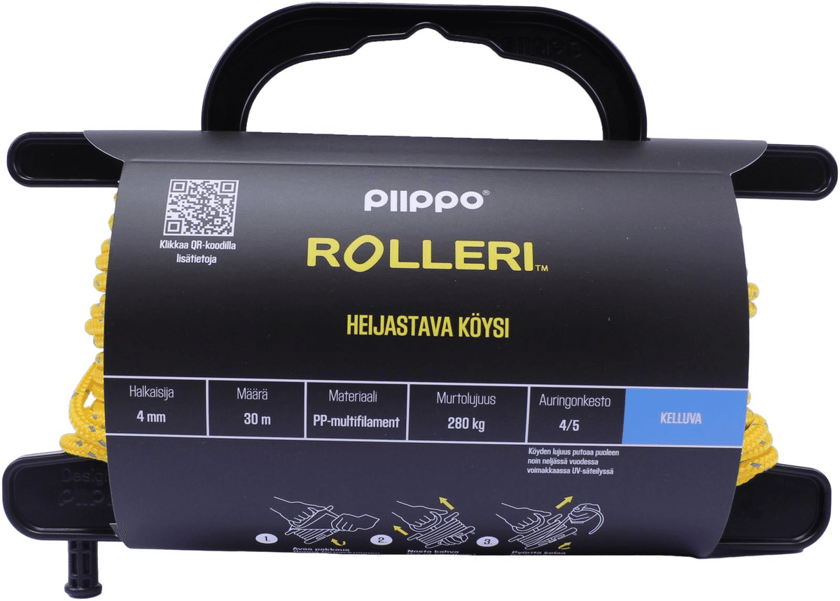 Piippo Rolleri heijastava yleisköysi 4mm x 30m | Prisma.fi-verkkokauppa