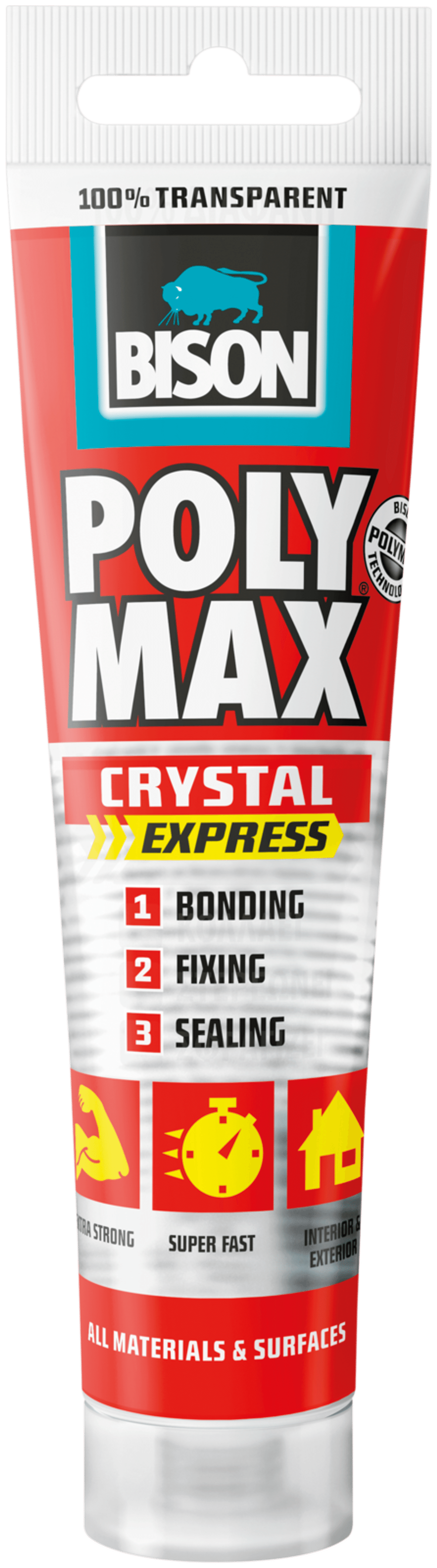 Bison rakennusliima Poly max crystal express 115g | Prisma.fi-verkkokauppa