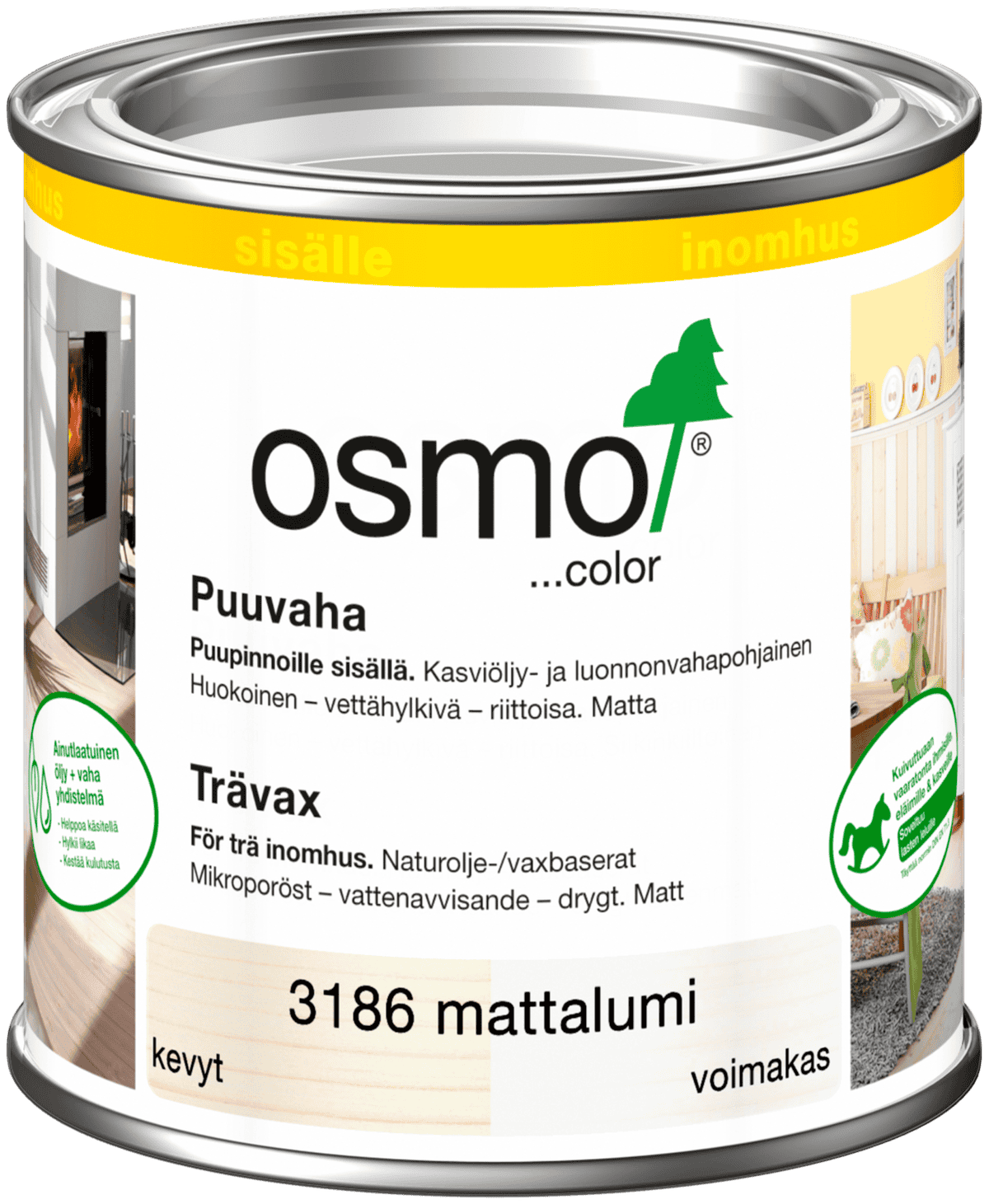 Osmo Color 375ml puuvaha 3186 mattalumi | Prisma.fi-verkkokauppa