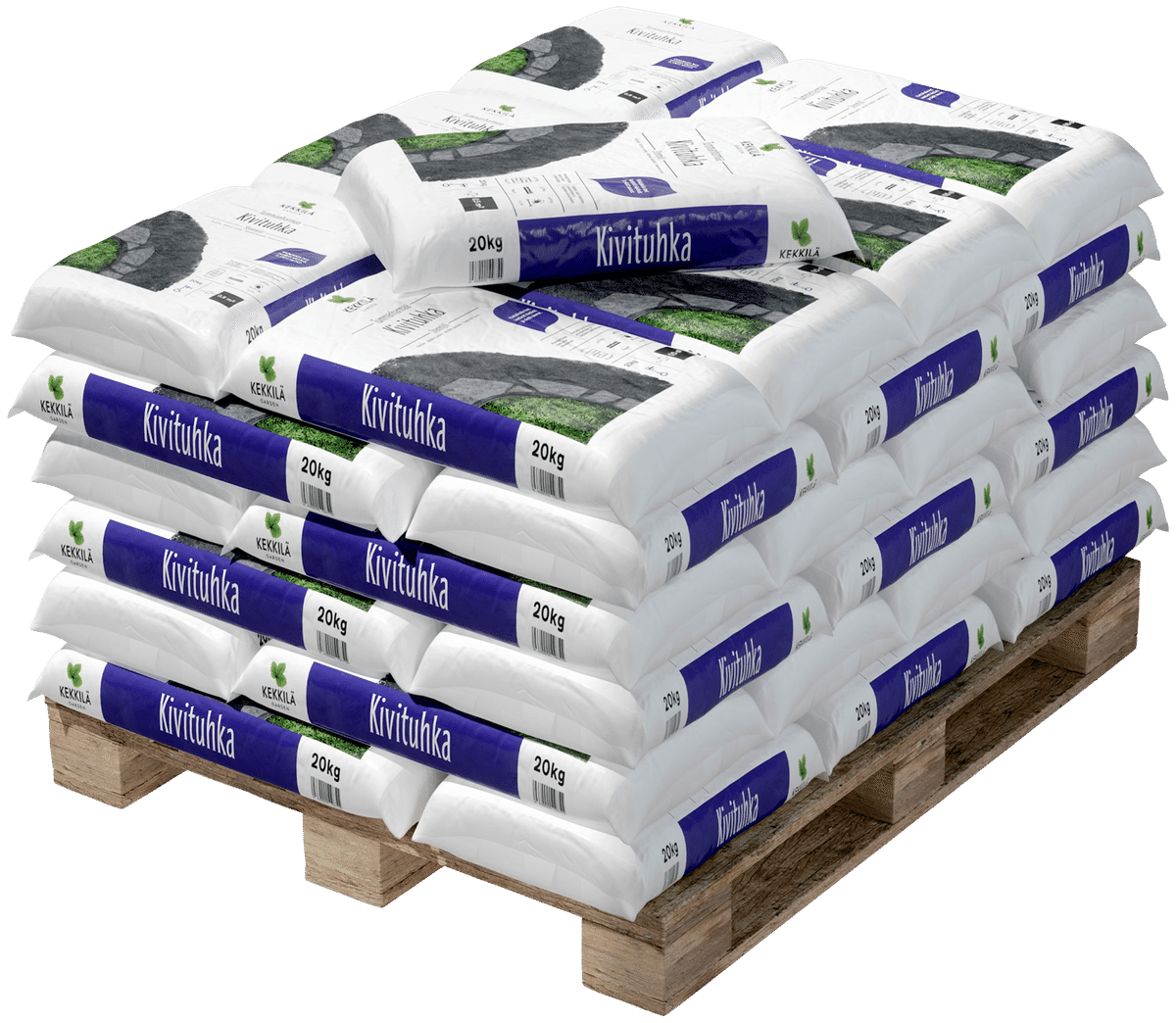 Kekkilä Kivituhka tummanharmaa 20 kg, lava 56 säkkiä | Prisma.fi ...