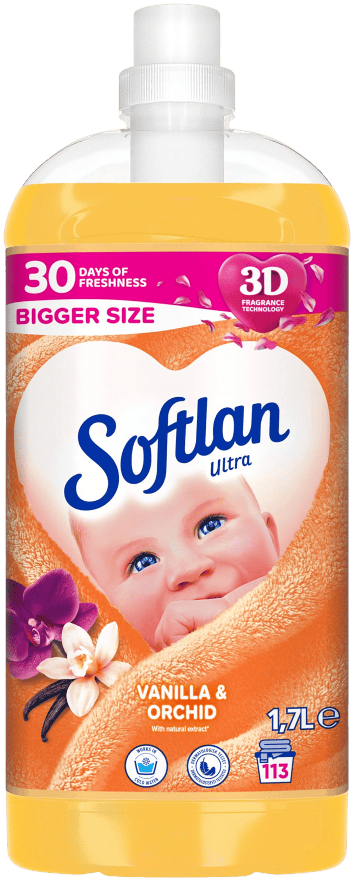 Softlan Ultra Vanilla & Orchid huuhteluaine 1,7 l | Prisma.fi-verkkokauppa