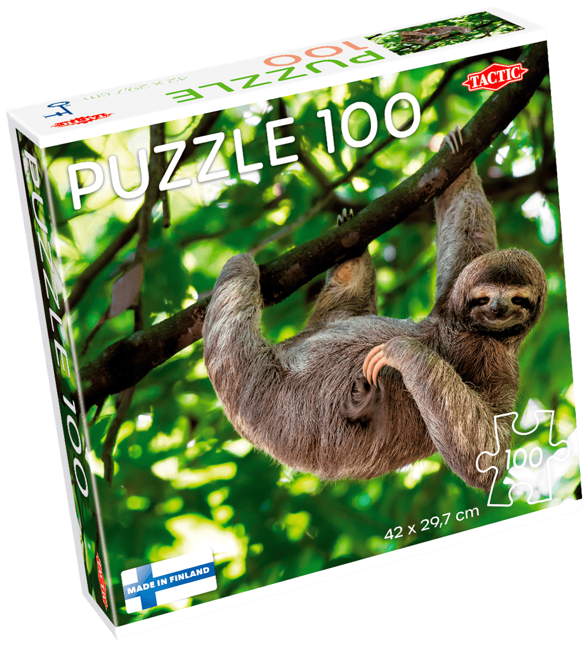 Tactic palapeli Sloth Hanging on Tree 100 palaa | Prisma.fi-verkkokauppa