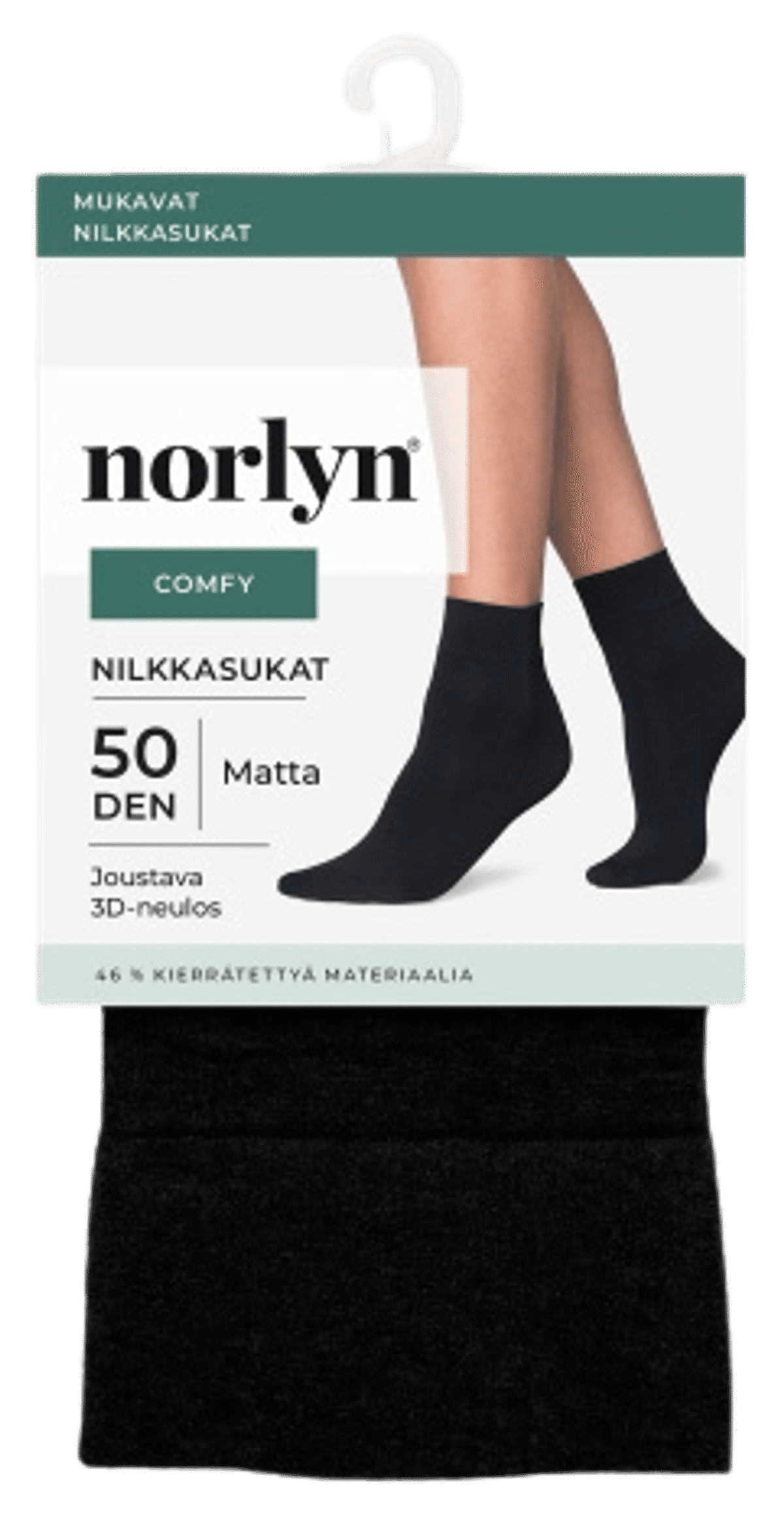 Norlyn naisten nilkkasukat Comfy Opaque 50 den | Prisma verkkokauppa