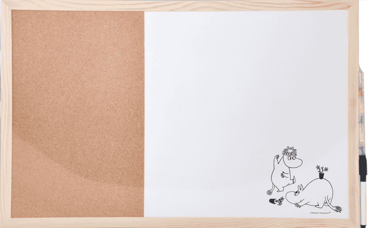 Muumi 2-in-1 Valkotaulu 60x40cm | Prisma.fi-verkkokauppa