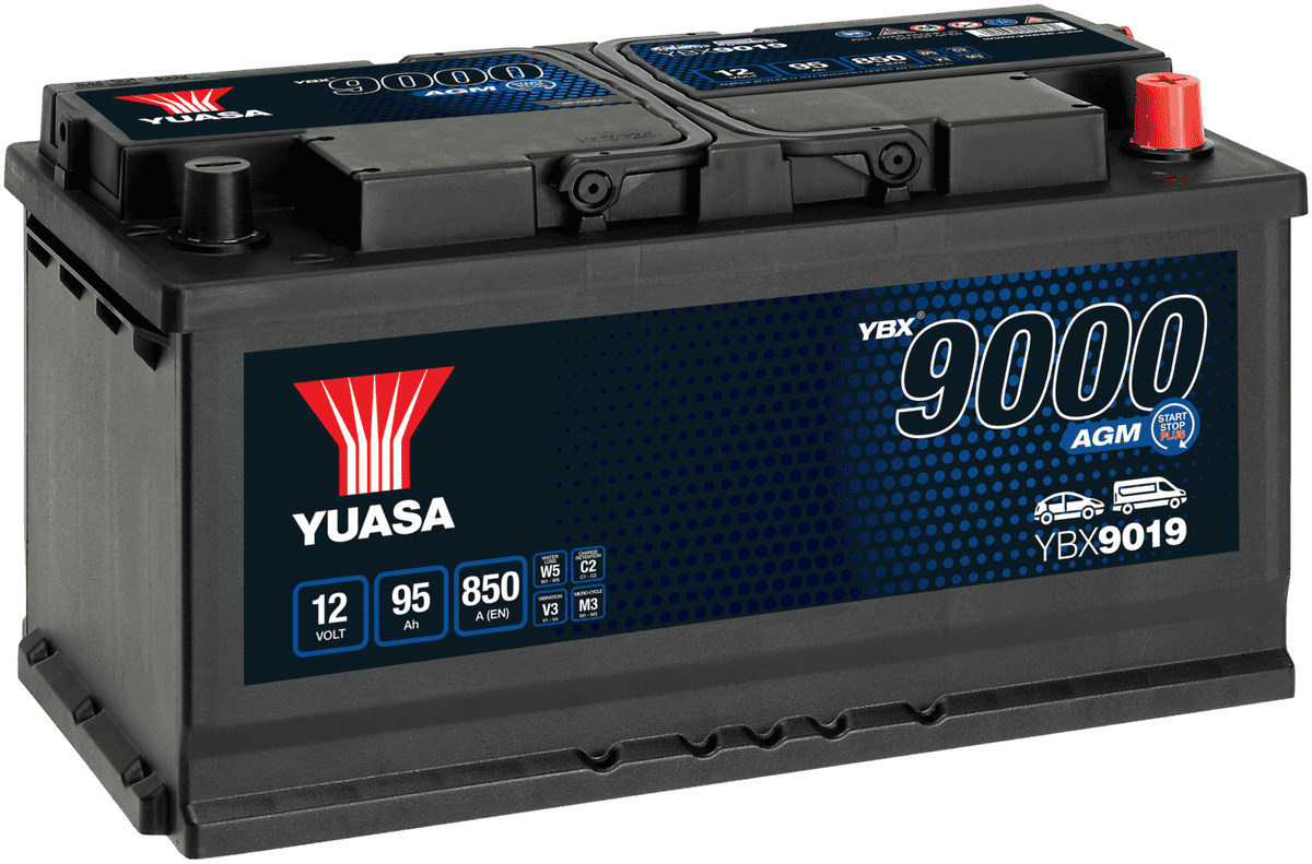 YUASA auton käynnistysakku AGM 95Ah | Prisma.fi-verkkokauppa