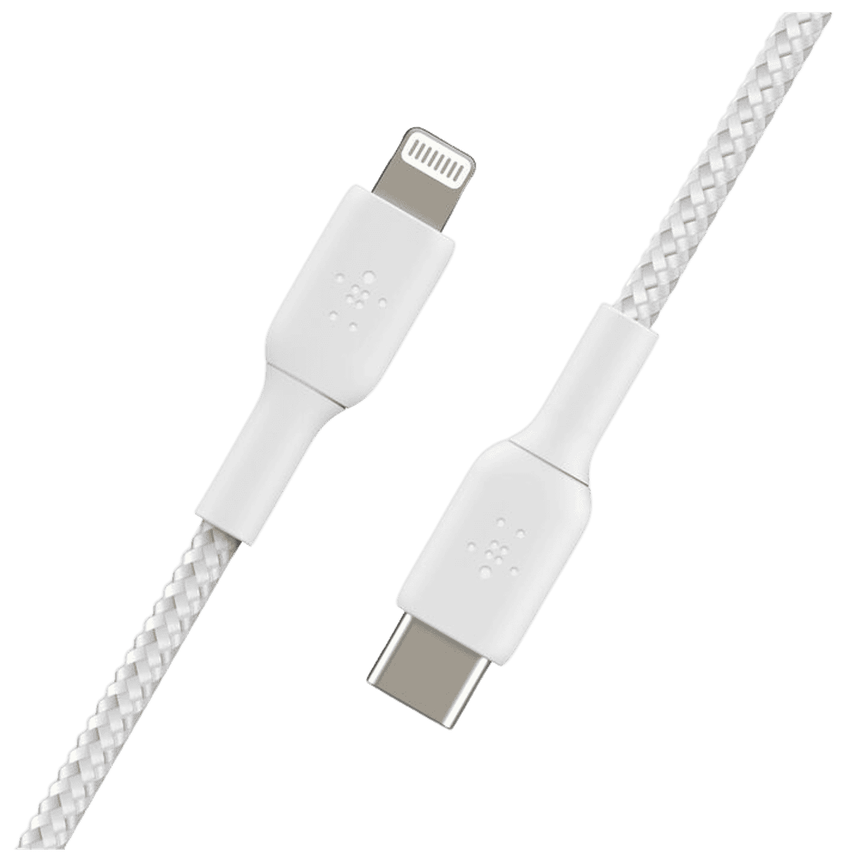 Belkin USB-C to Lightning kaapeli, punottu, 2M, valkoinen | Prisma.fi-verkkokauppa