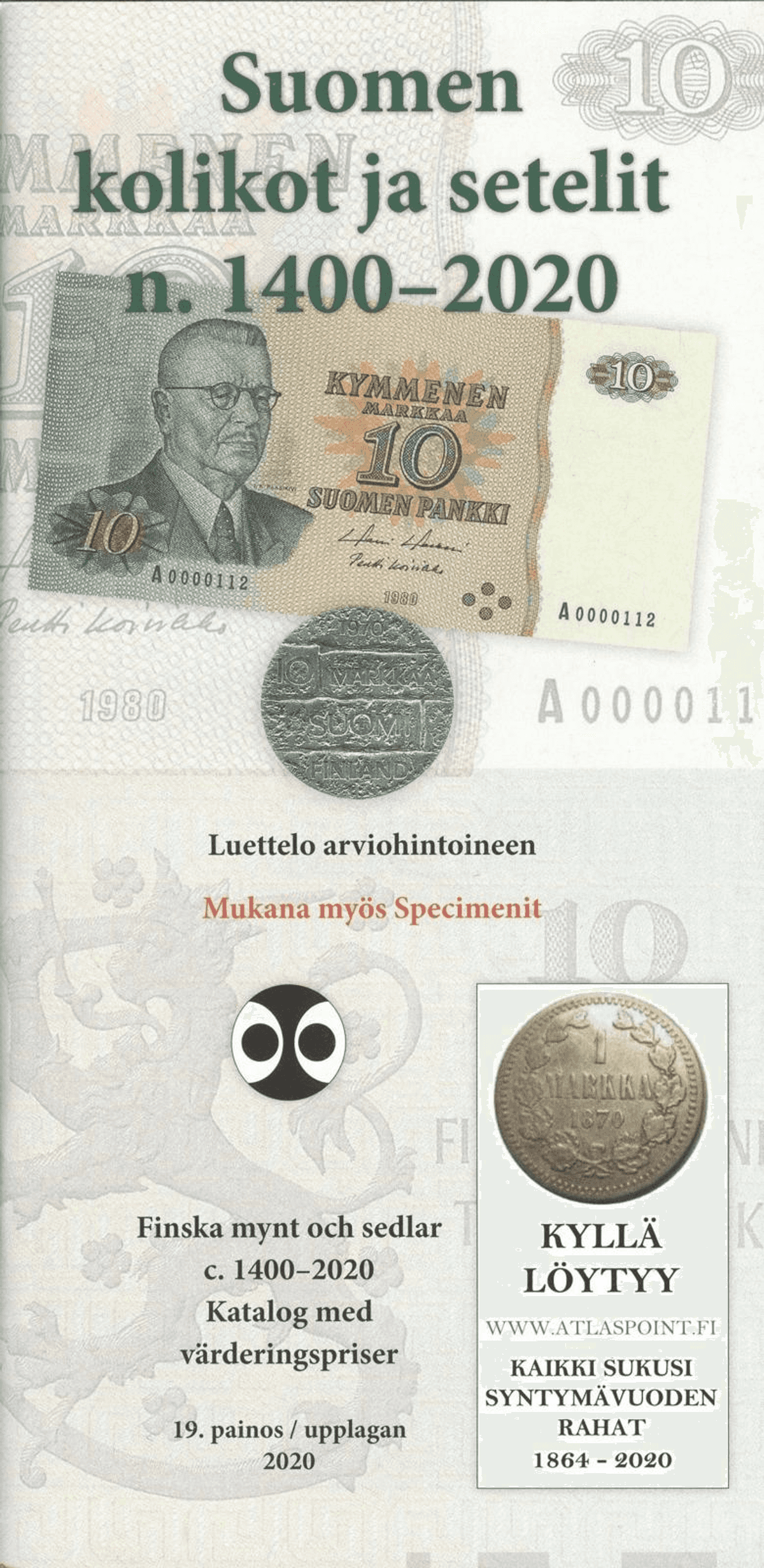 Suomen kolikot ja setelit n. 1400-2020 - Luettelo arviohintoineen | Prisma.fi-verkkokauppa