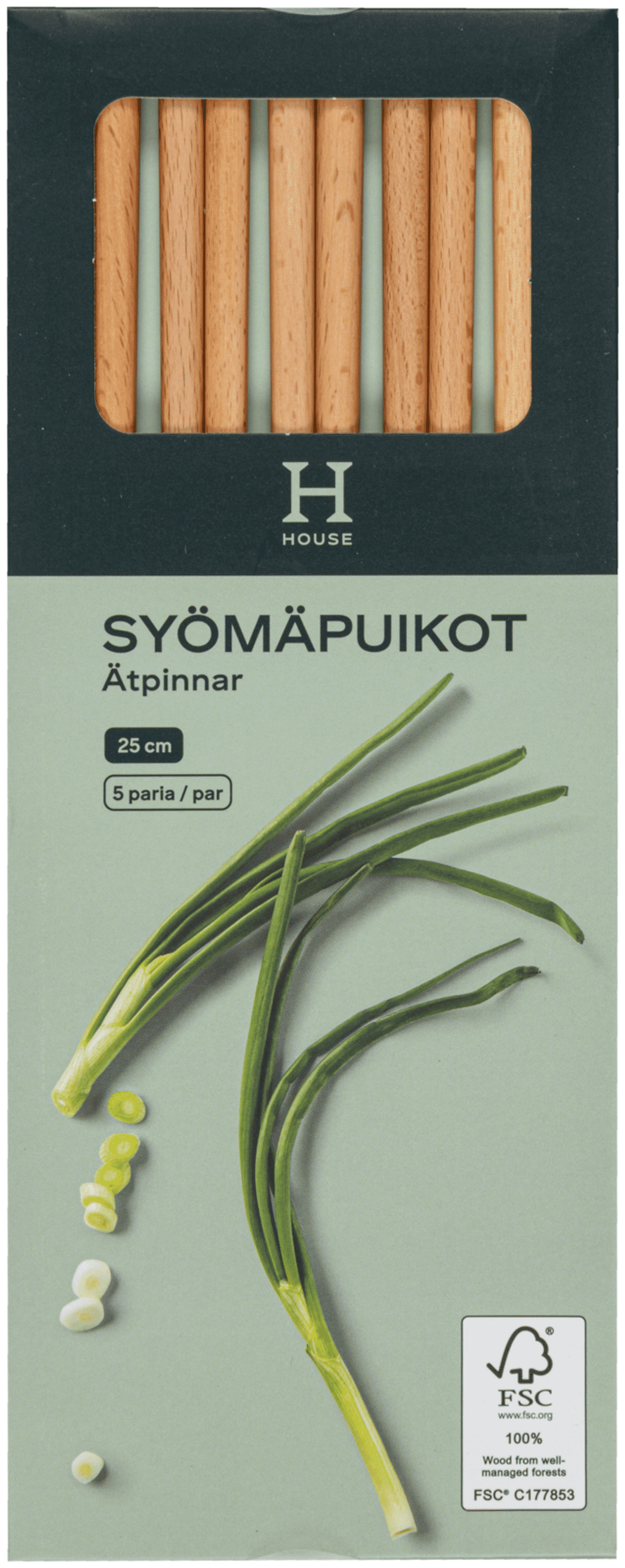 House syömäpuikot pyökki 25 cm 5 paria | Prisma.fi-verkkokauppa