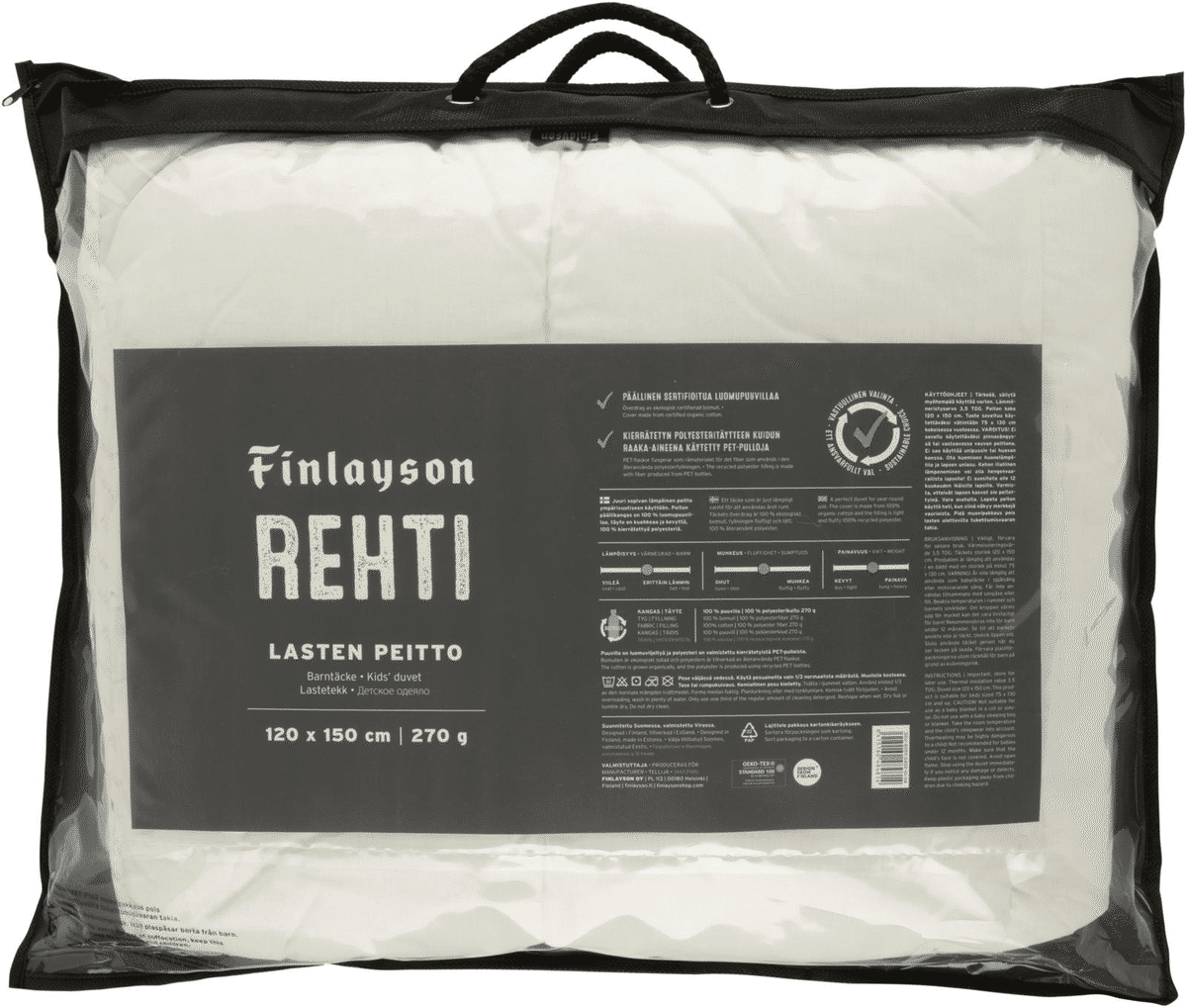 Finlayson Lasten peitto normaali Rehti 120x150 | Prisma.fi-verkkokauppa