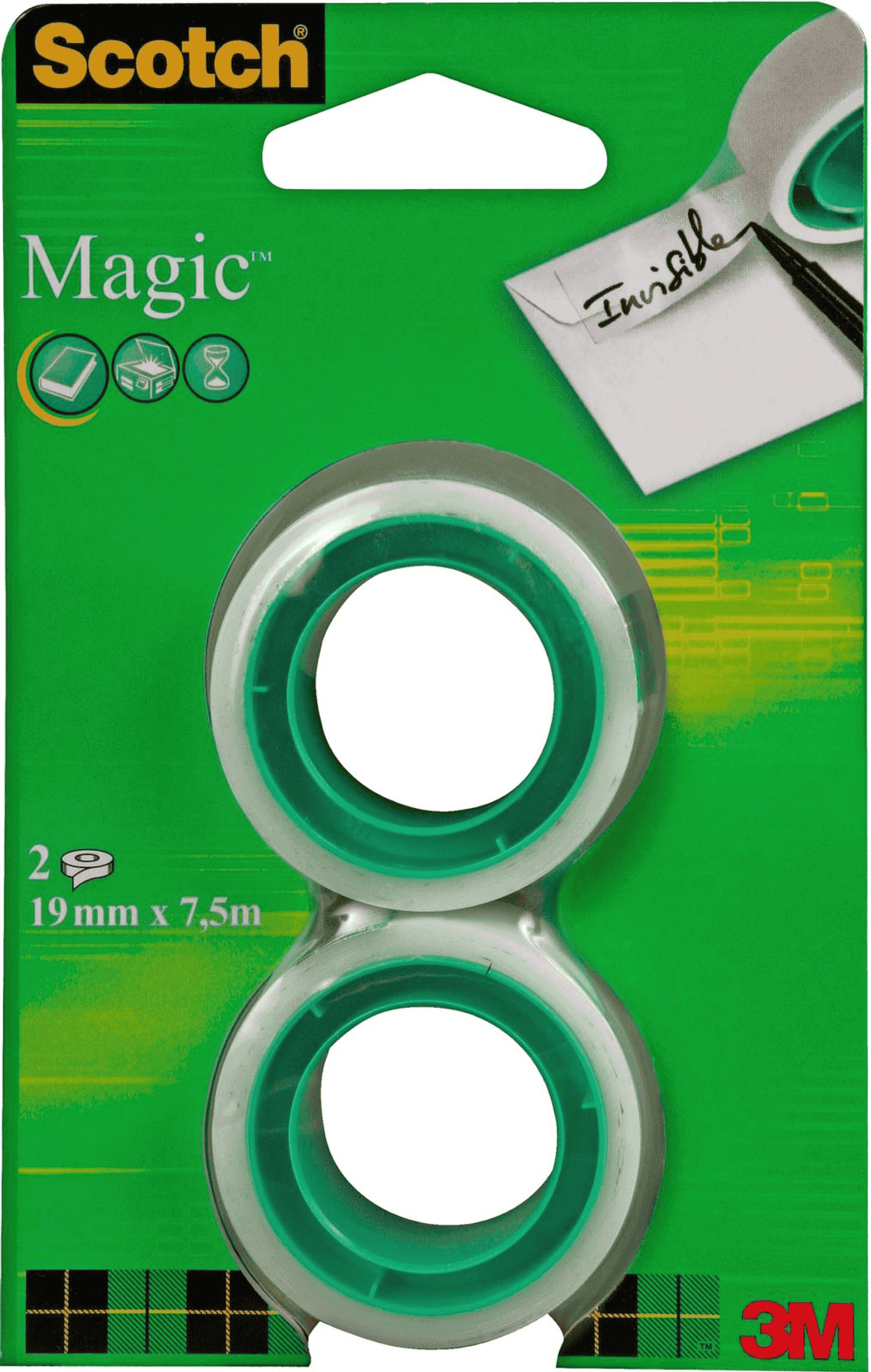 Scotch magic- teippi, täyttöpakkaus, 2 rullaa, 19 mm x 7,5 m | Prisma ...