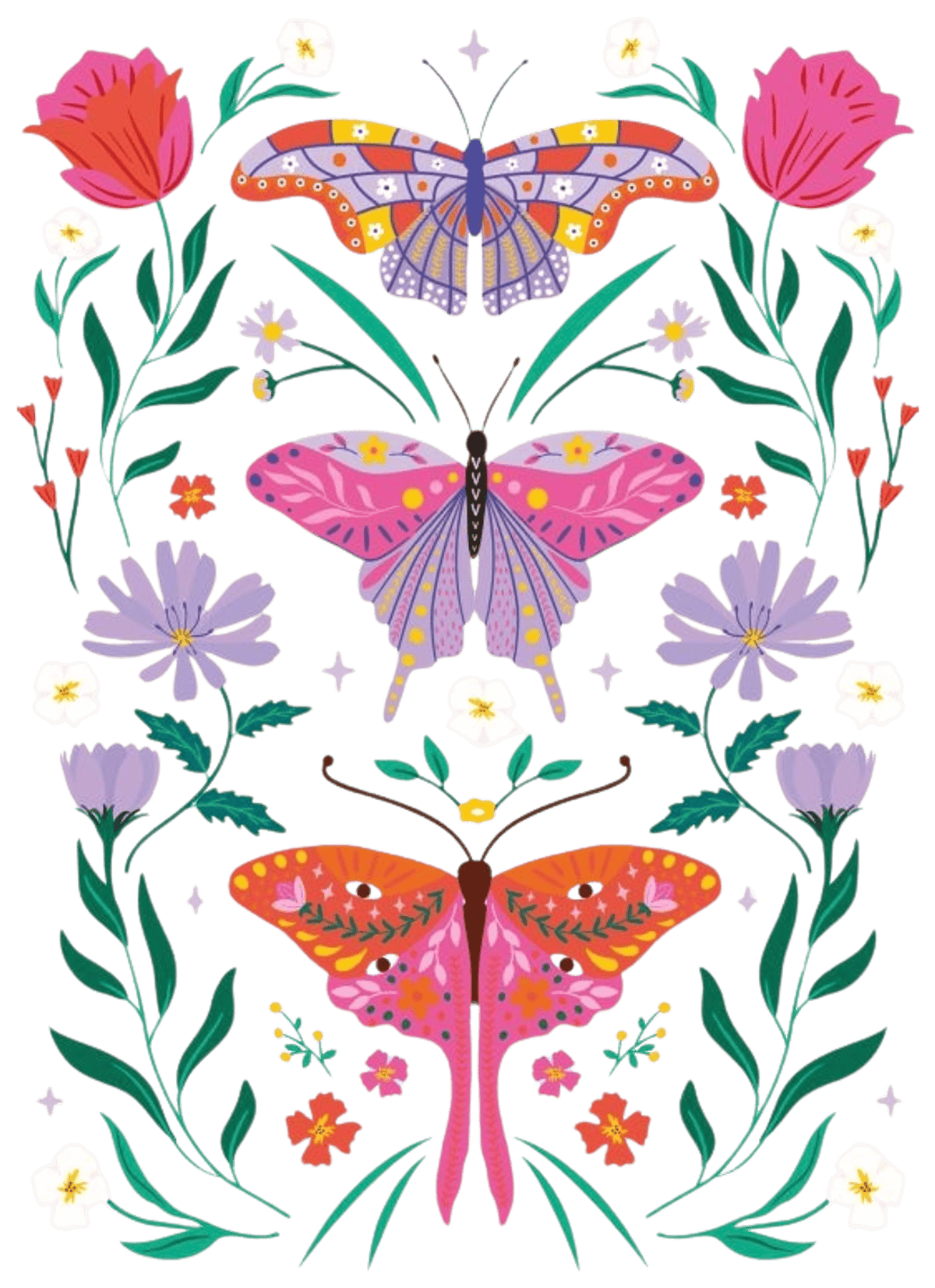 Muistikirja Perhoset ja kukat | Prisma.fi-verkkokauppa